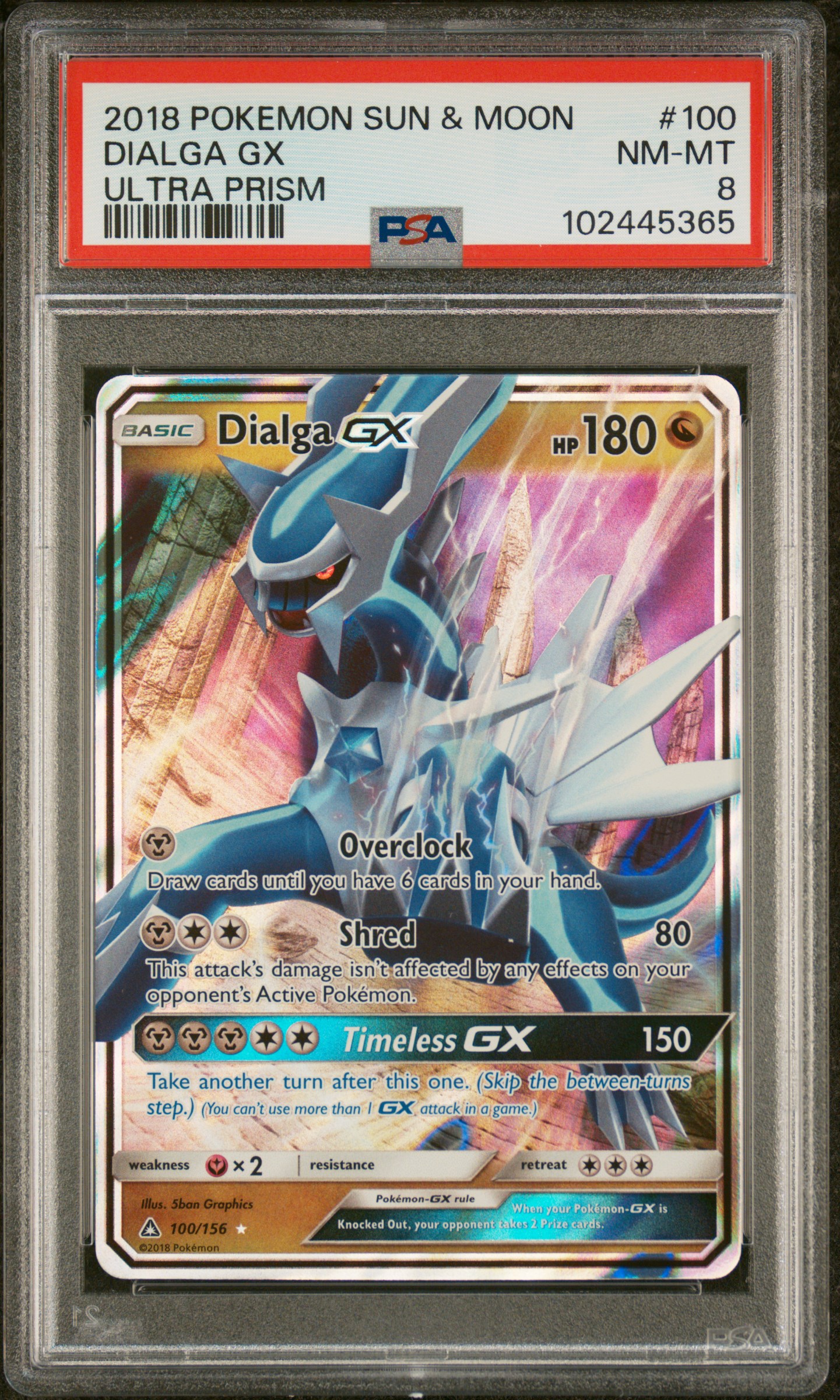 Pokemon Sun & Moon Ultra Prism Dialga GX 100/156 PSA 8 Satın Al ...