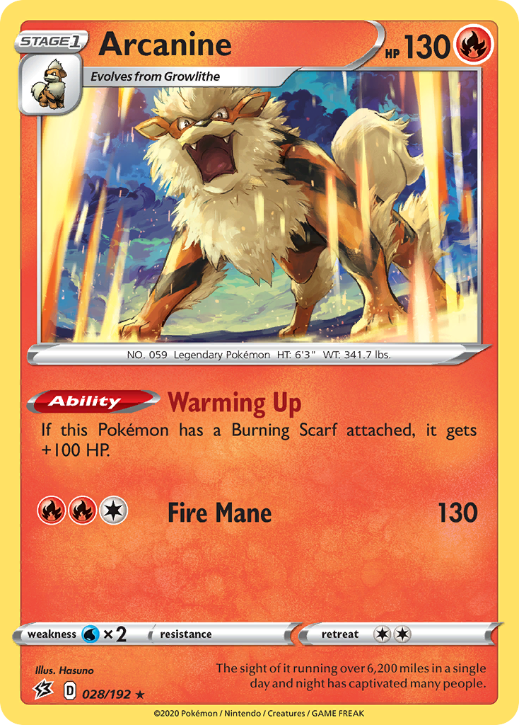 Arcanine 028/192 - Reverse Holo Satın Al | TCG Kartları | TCGSepeti