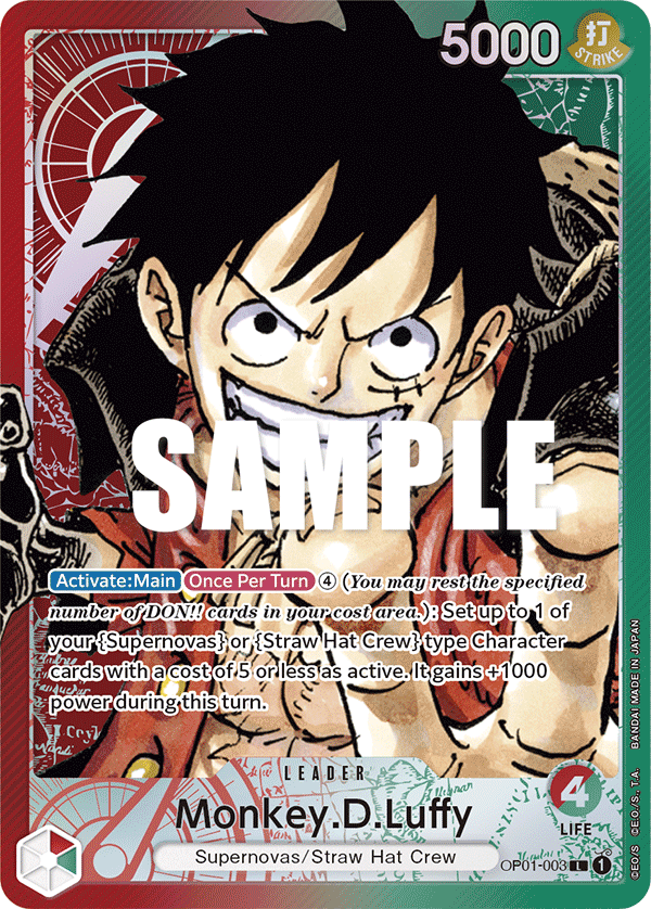Monkey.D.Luffy OP01-003 Satın Al | Pokemon Kartı | TCG Sepeti